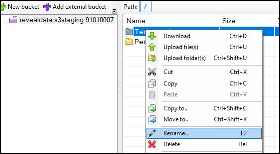 S3 Temporary Path to Review Manager Import Workflow